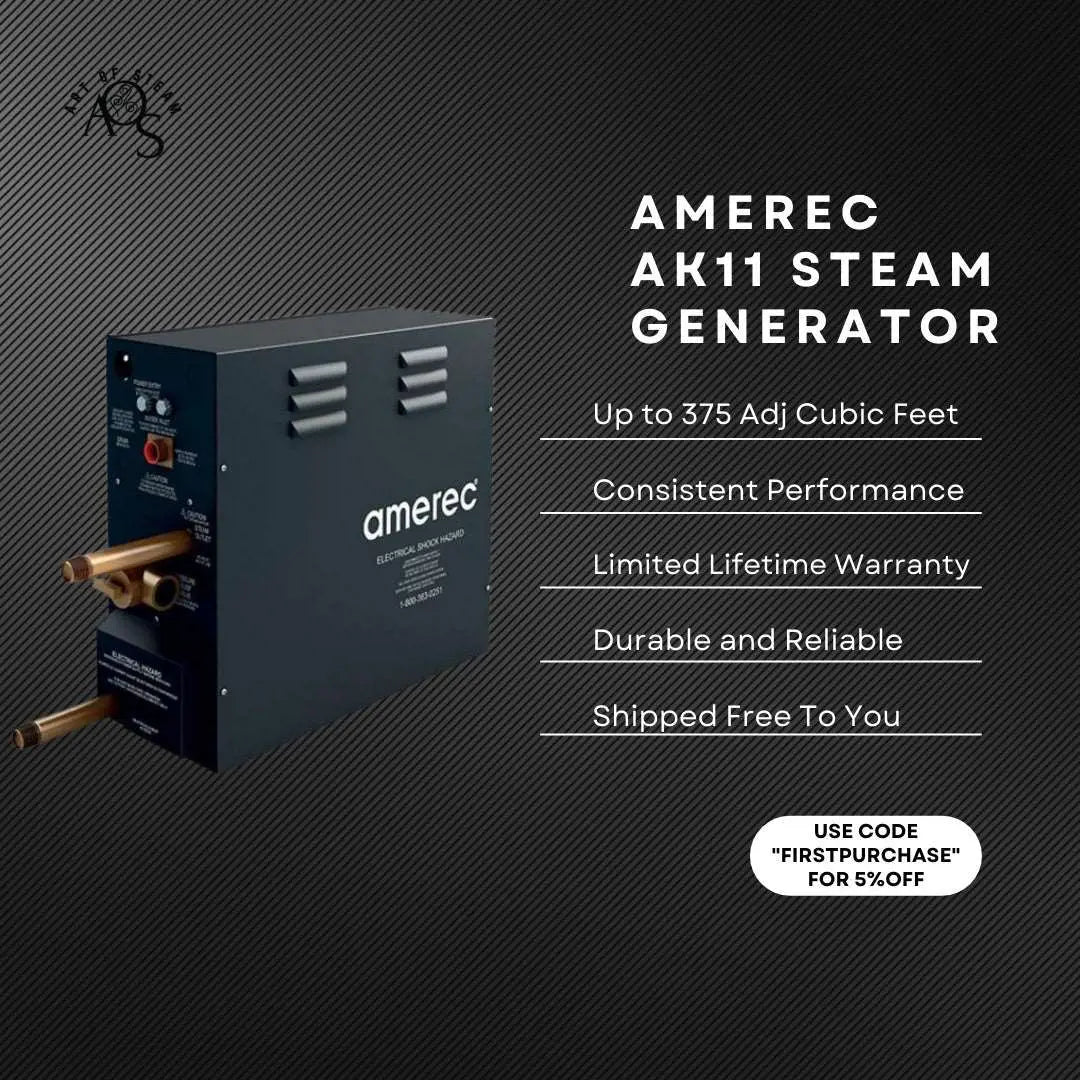 Amerec Steam Shower AK11 Generator - ArtofSteamCo
